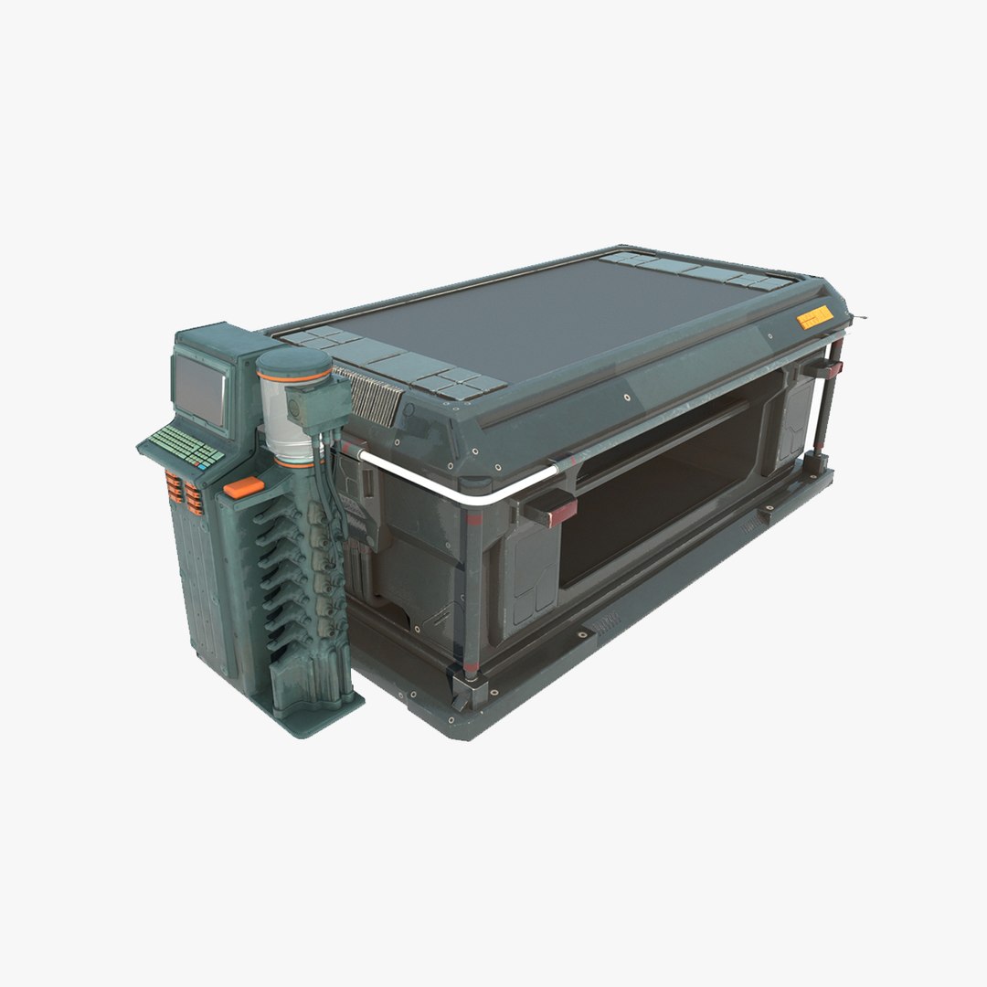 3D Future Sci-fi Center Console Computer Model - TurboSquid 2416577