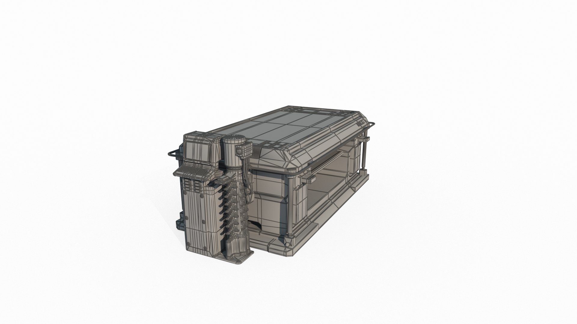 3D Future Sci-fi Center Console Computer Model - TurboSquid 2416577