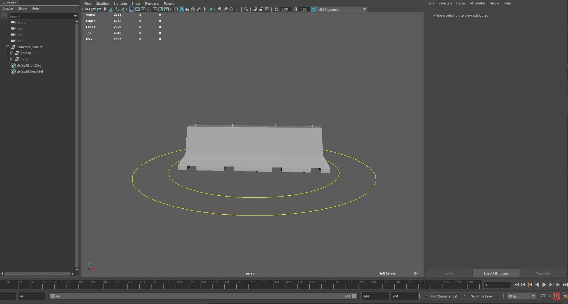 Barrier concrete model - TurboSquid 1650745