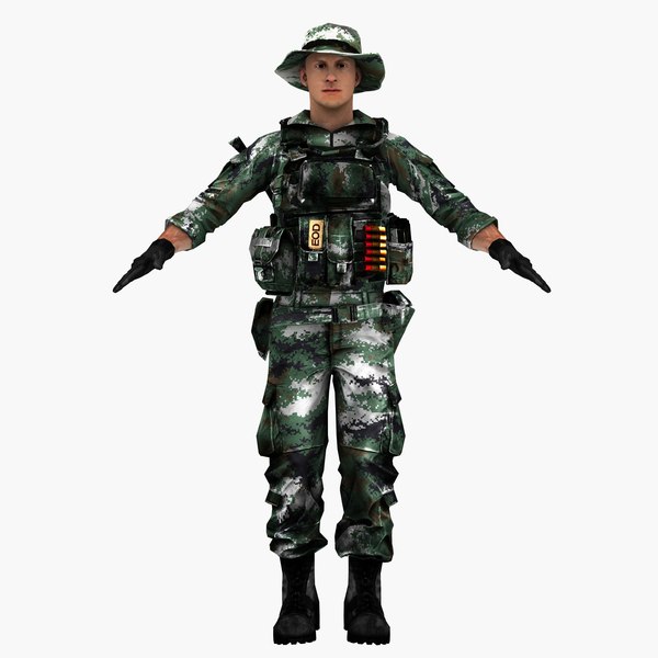 Chinese Army 3D Models for Download | TurboSquid