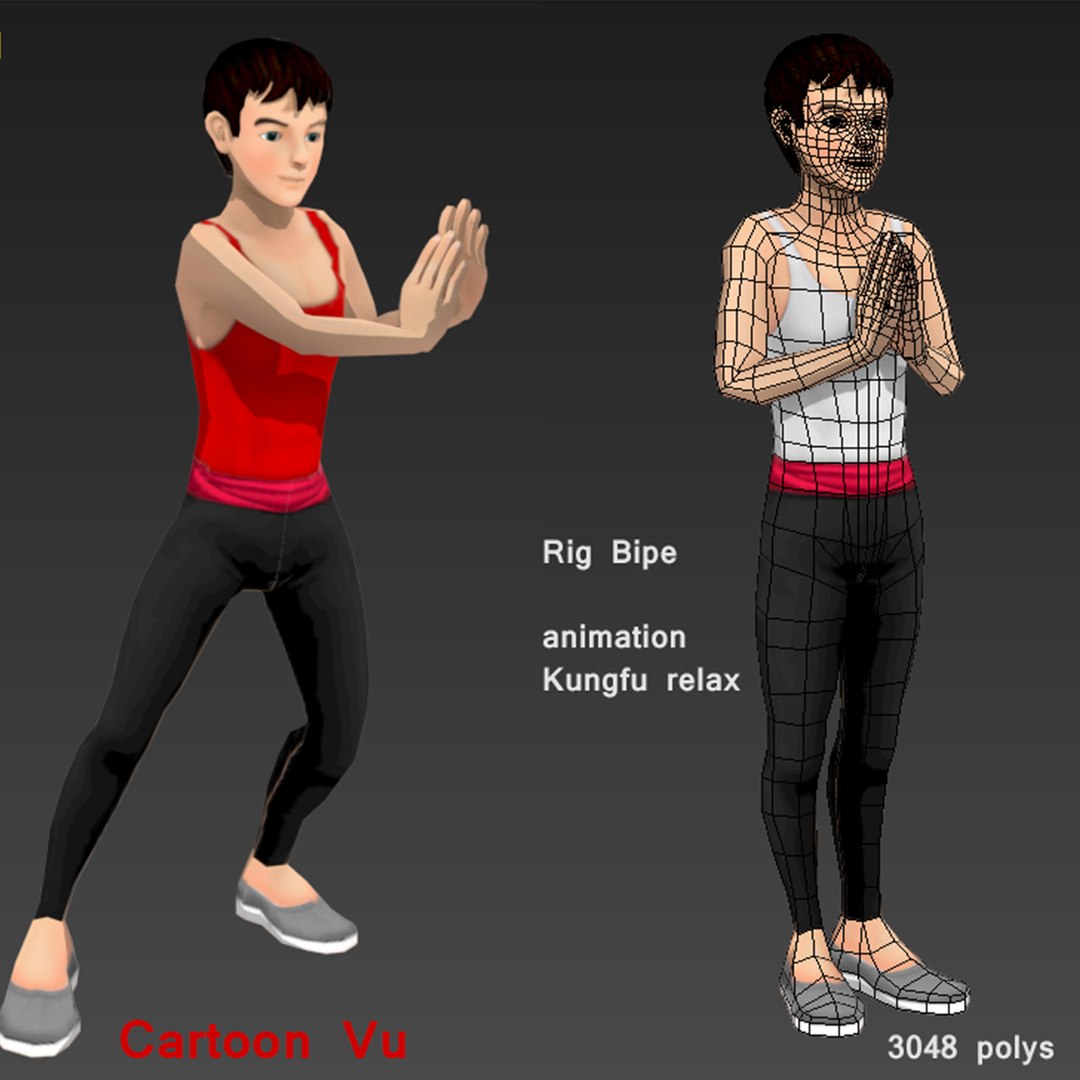 Cartoon Character Vu 3D model - TurboSquid 2139078