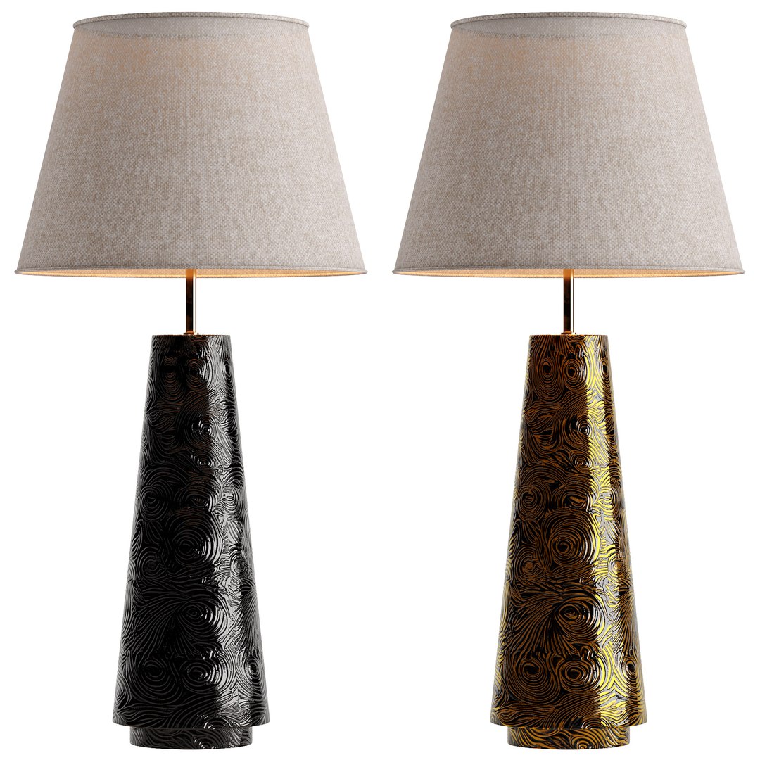 Table Lamp Wave 3D Model - TurboSquid 2220252