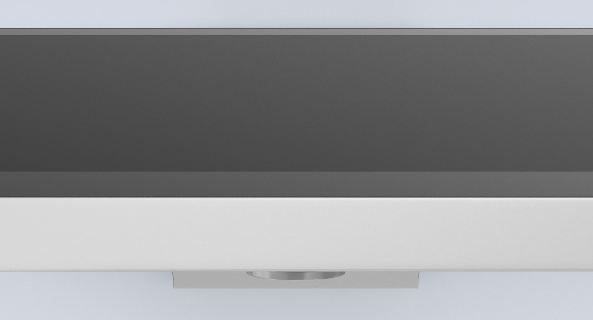 3d Silver Computer Monitor Model
