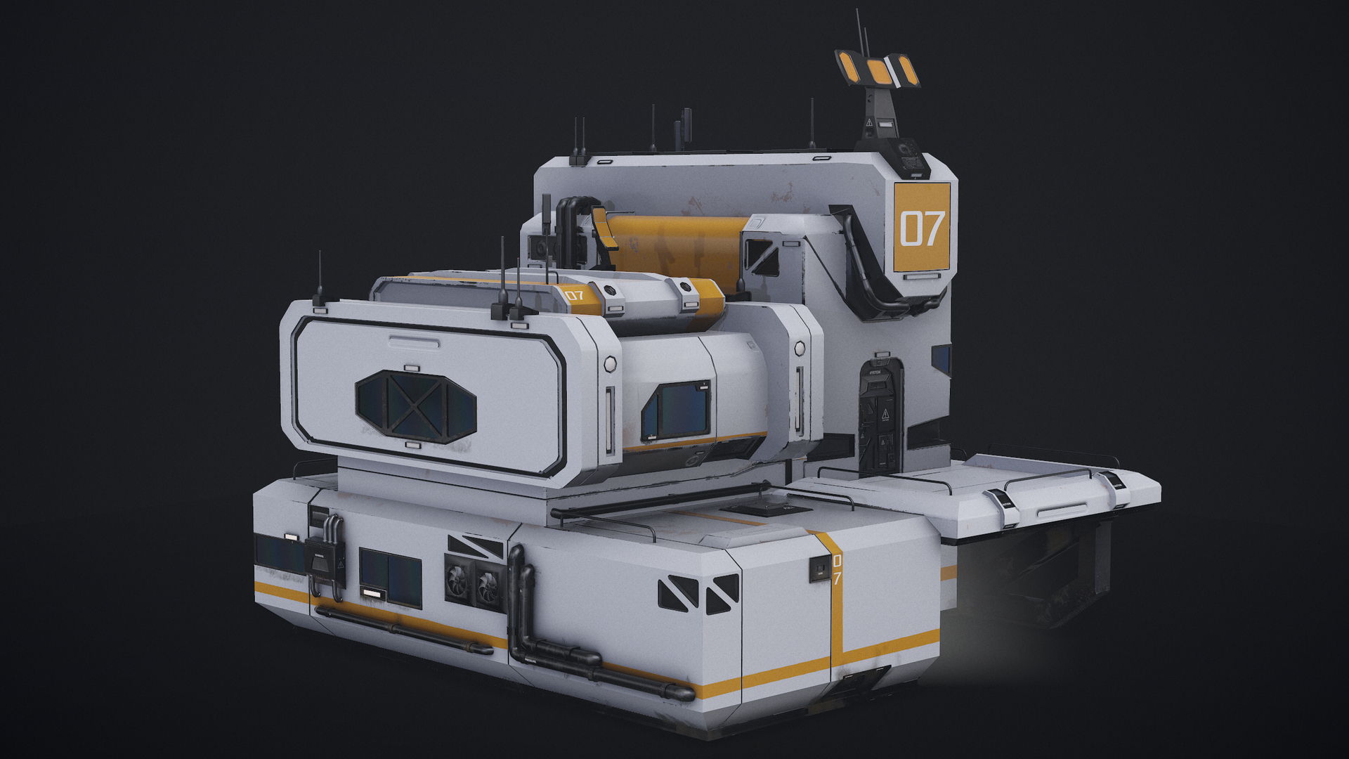 3D interplanetary outpost research modular - TurboSquid 1649789