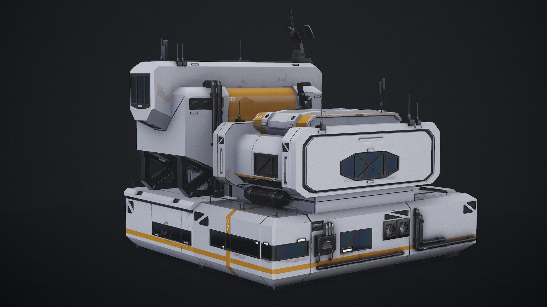 3D interplanetary outpost research modular - TurboSquid 1649789