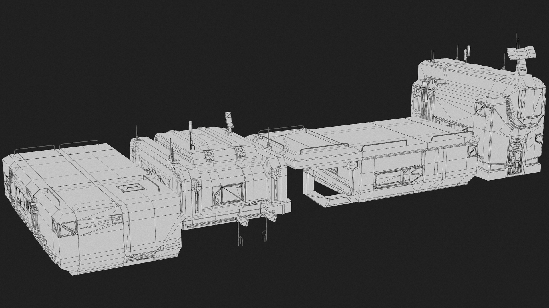 3D interplanetary outpost research modular - TurboSquid 1649789