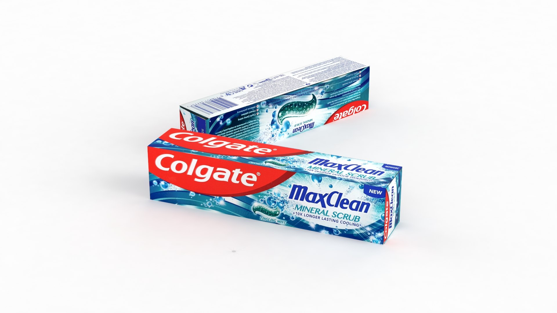 Colgate Max Clean Mineral Scrub Toothpaste Box 100ml 2021 3D ...