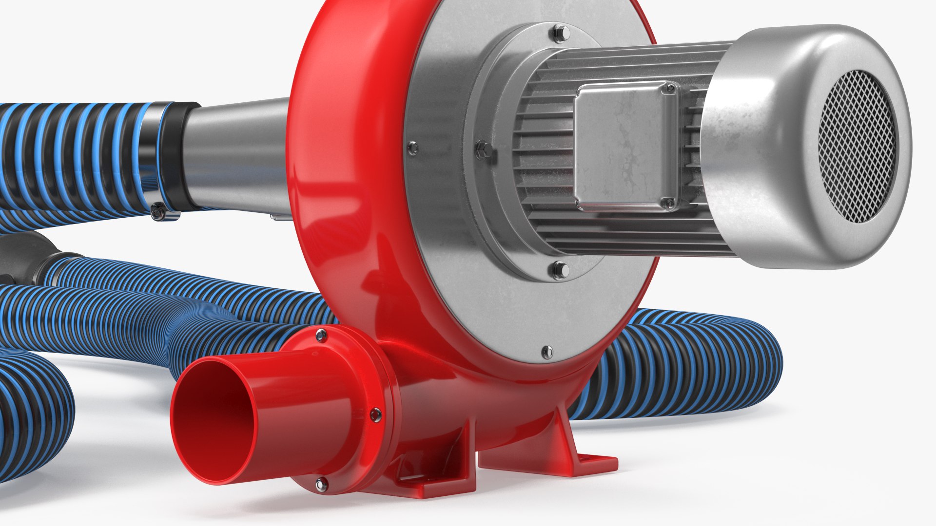 Exhaust Fume Extraction System Twin Duct Rigged Model - TurboSquid 1777354