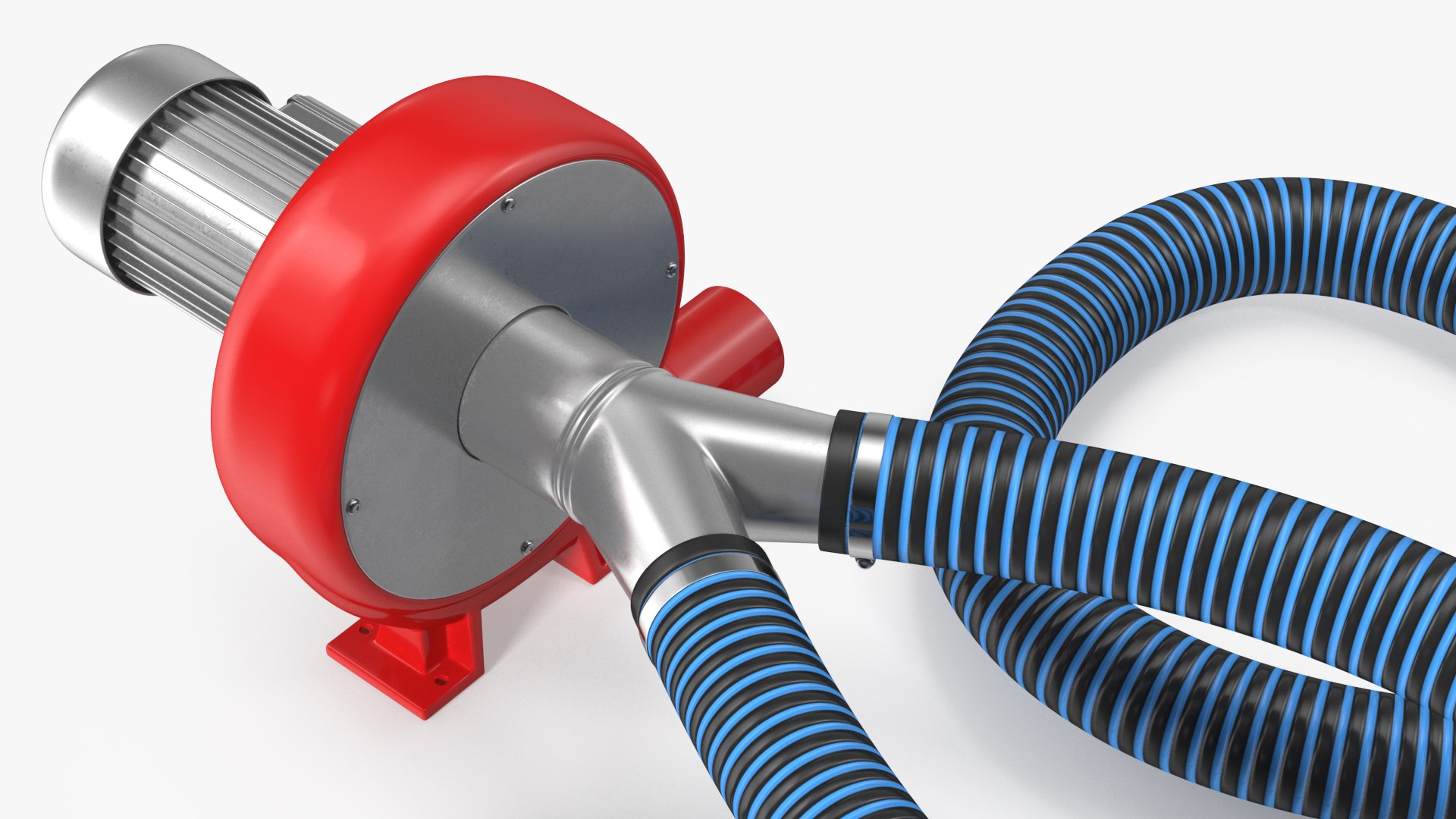 Exhaust Fume Extraction System Twin Duct Rigged Model - TurboSquid 1777354