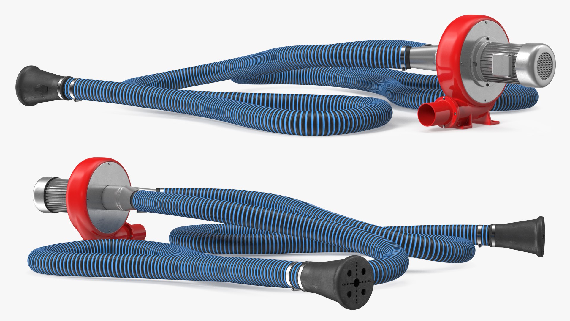 Exhaust Fume Extraction System Twin Duct Rigged Model - TurboSquid 1777354