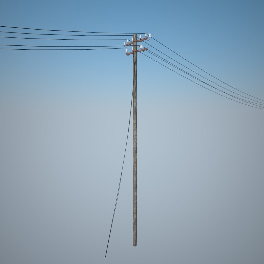 Power Pole 3D Model - TurboSquid 1156908