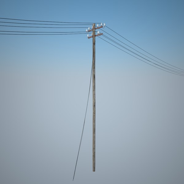 Power pole 3D model - TurboSquid 1156908