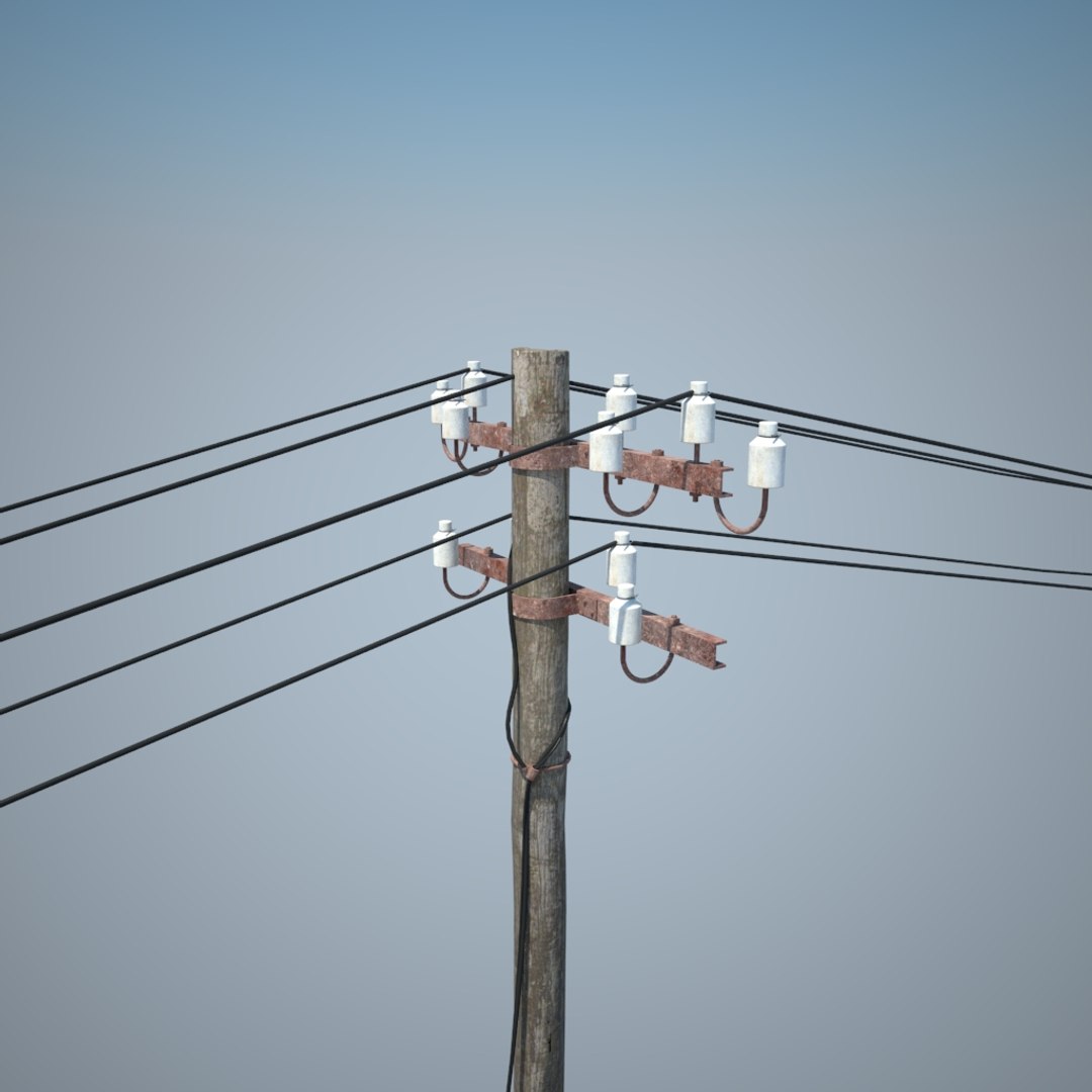 Power Pole 3D Model - TurboSquid 1156908