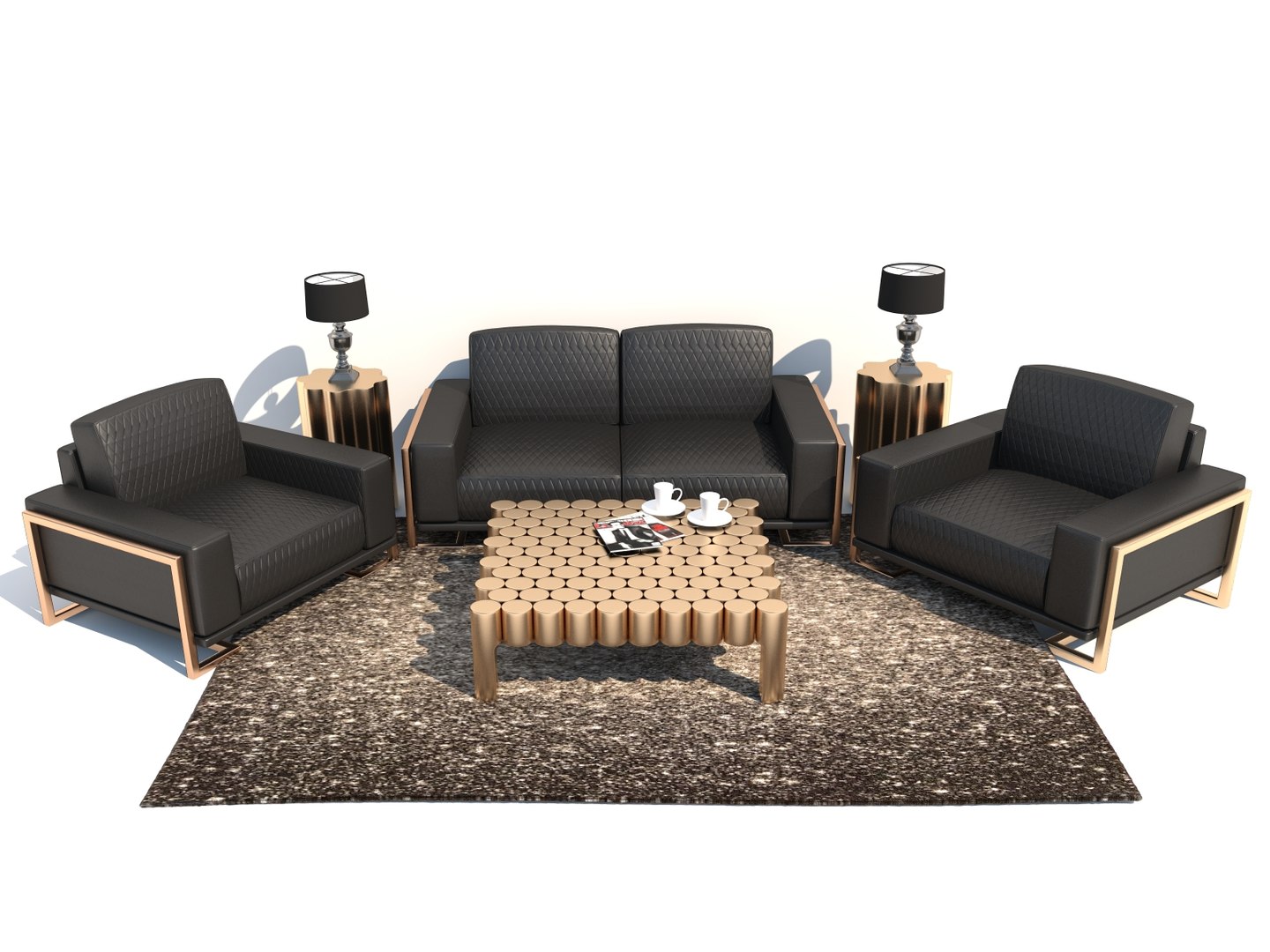 Sofa Aico Michael Amini Model - TurboSquid 1178759