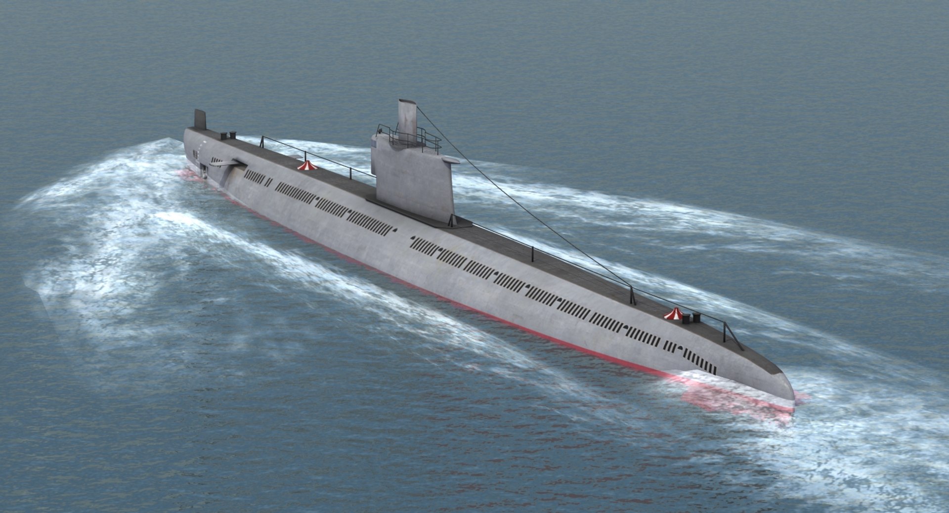 Romeo class attack submarine 3D - TurboSquid 1154160