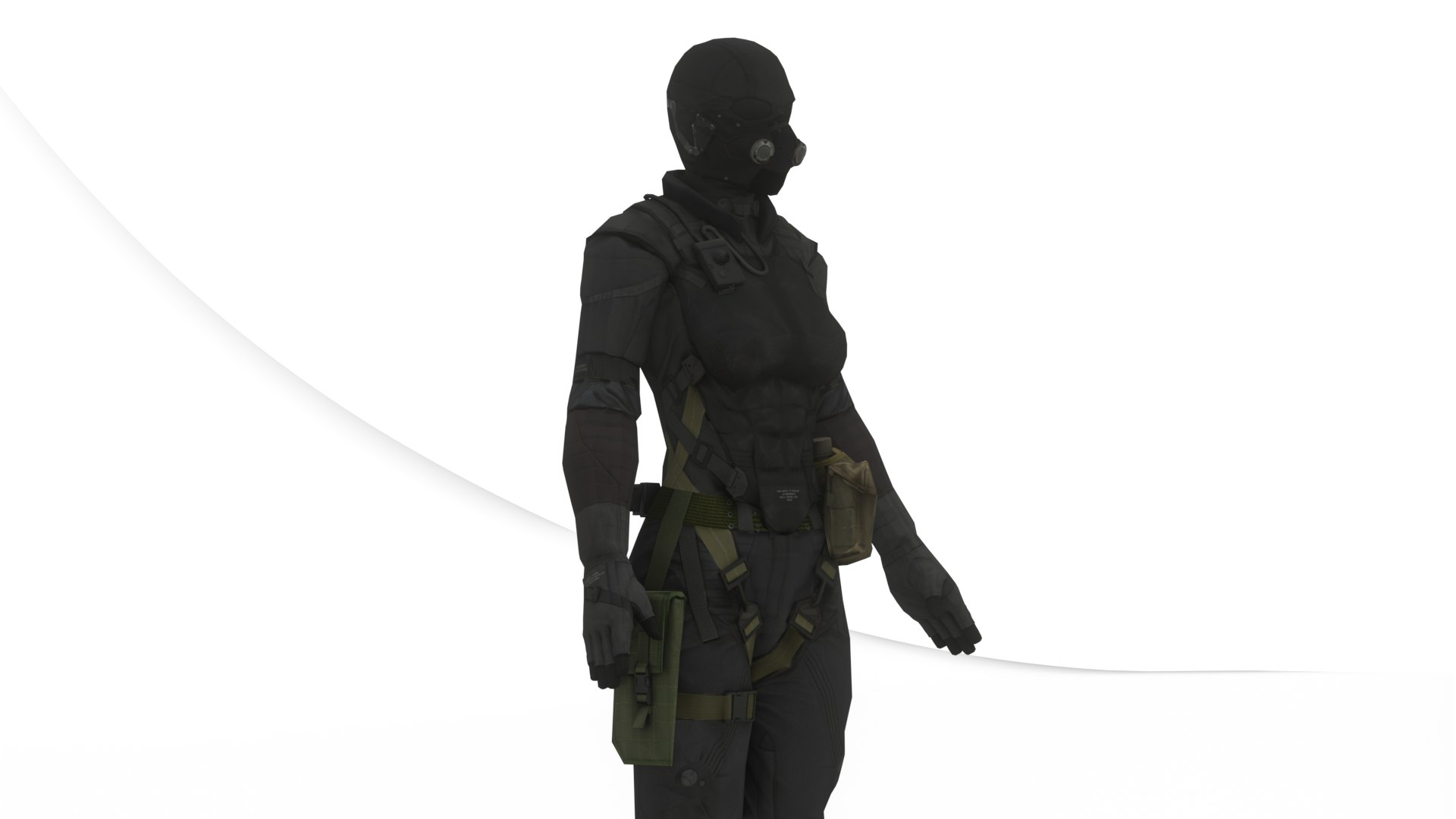 3D Female Stealth Agent Covert Tactical Suit 3D Model - TurboSquid 2418713