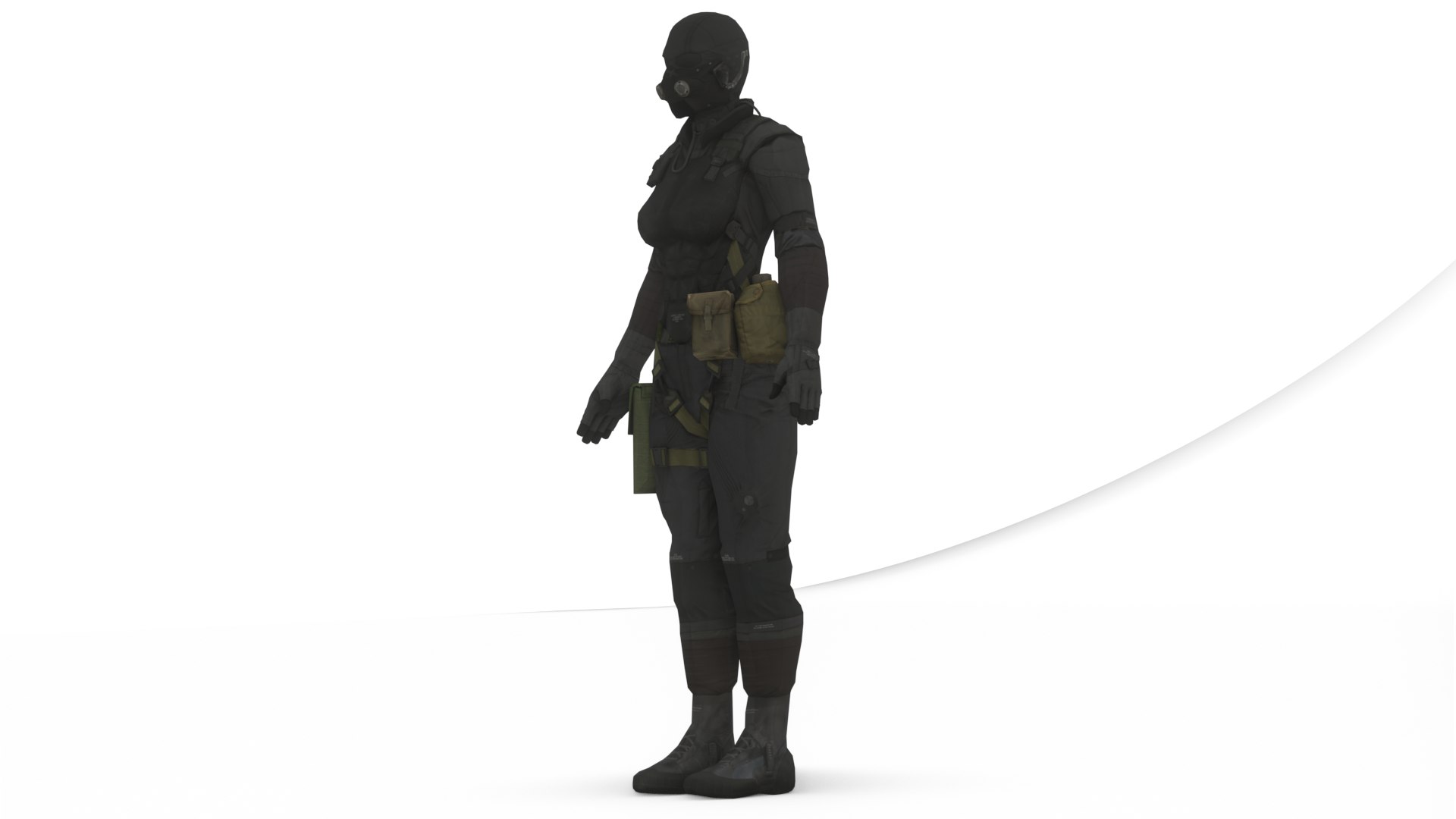 3D Female Stealth Agent Covert Tactical Suit 3D Model - TurboSquid 2418713