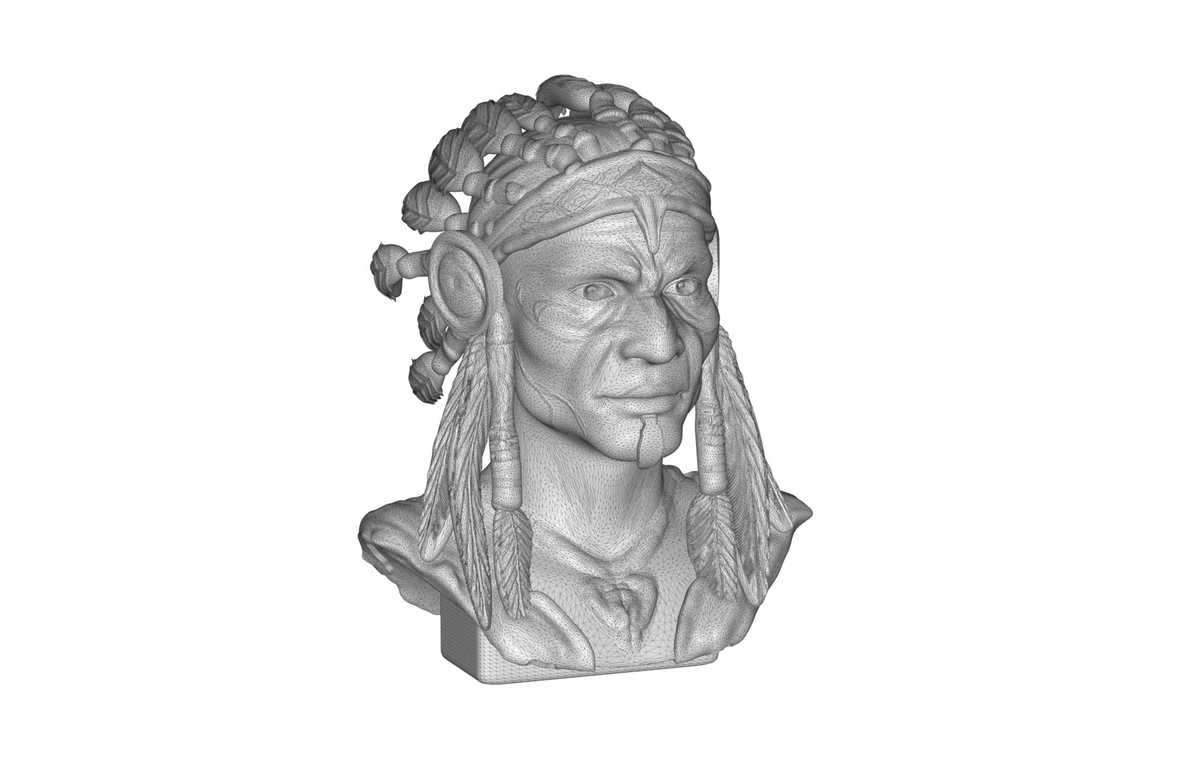 3D American Bust Model - TurboSquid 2246475