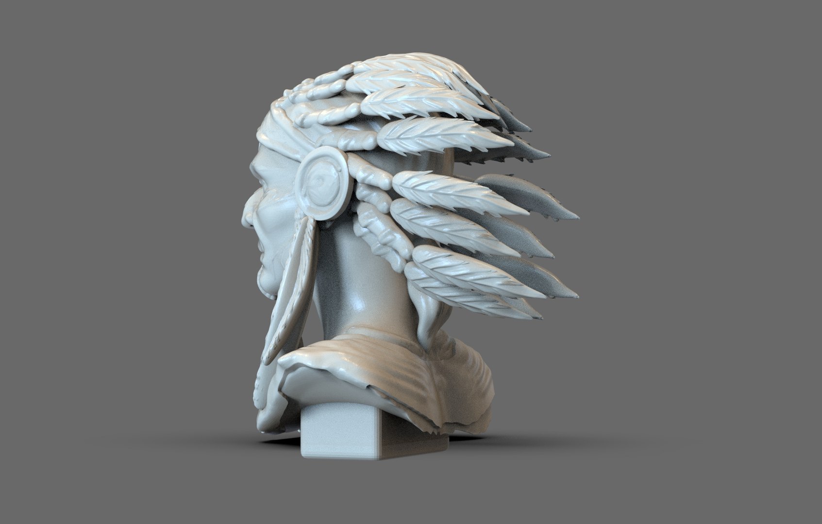 3D American Bust Model - TurboSquid 2246475