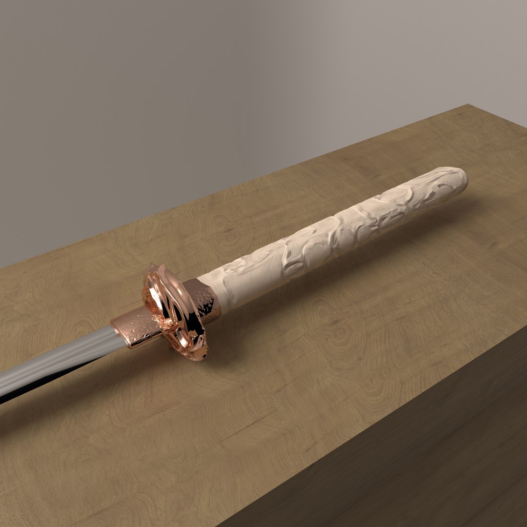 3D Model Custom Katana Sword - TurboSquid 1360782