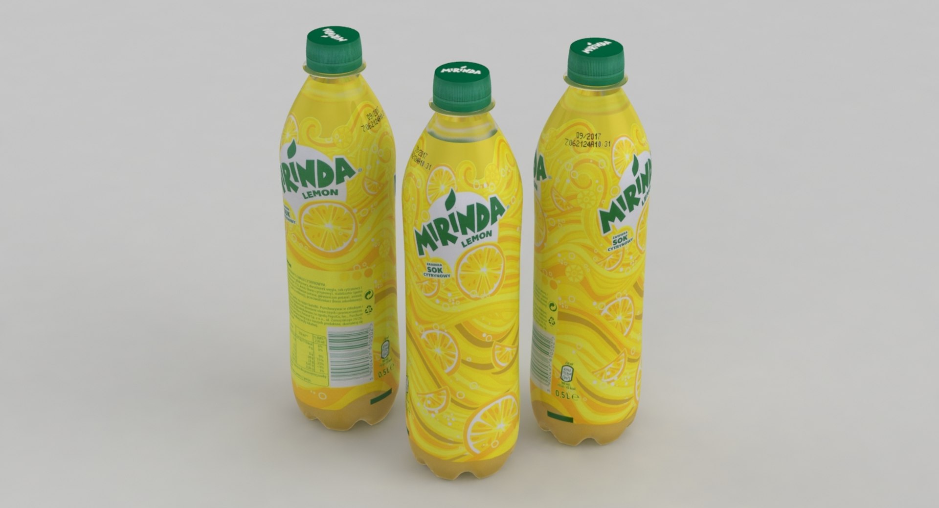 Beverage Bottle Mirinda Lemon Model - TurboSquid 1156493
