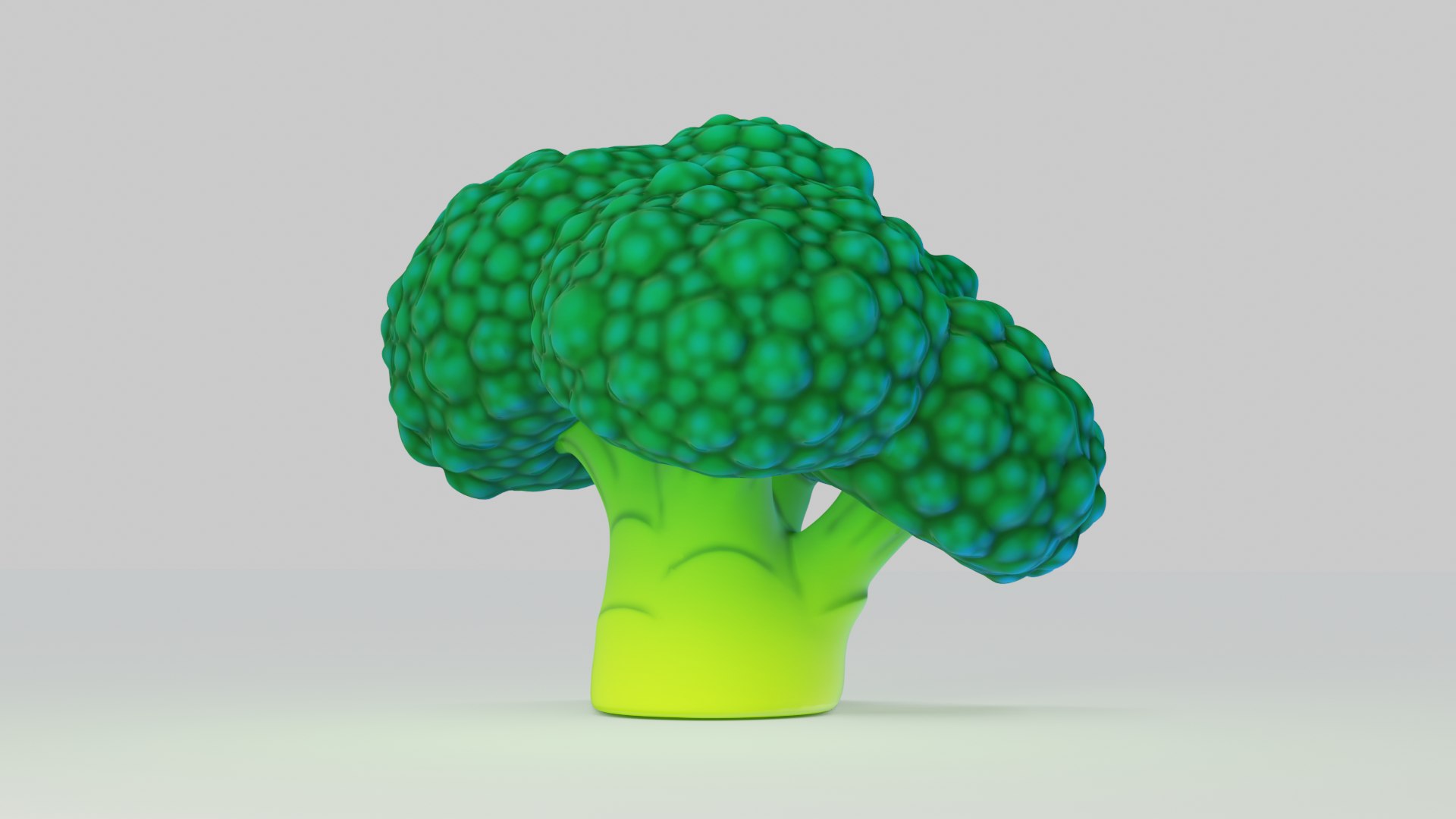 Cartoon Broccoli 3D Model - TurboSquid 1633479