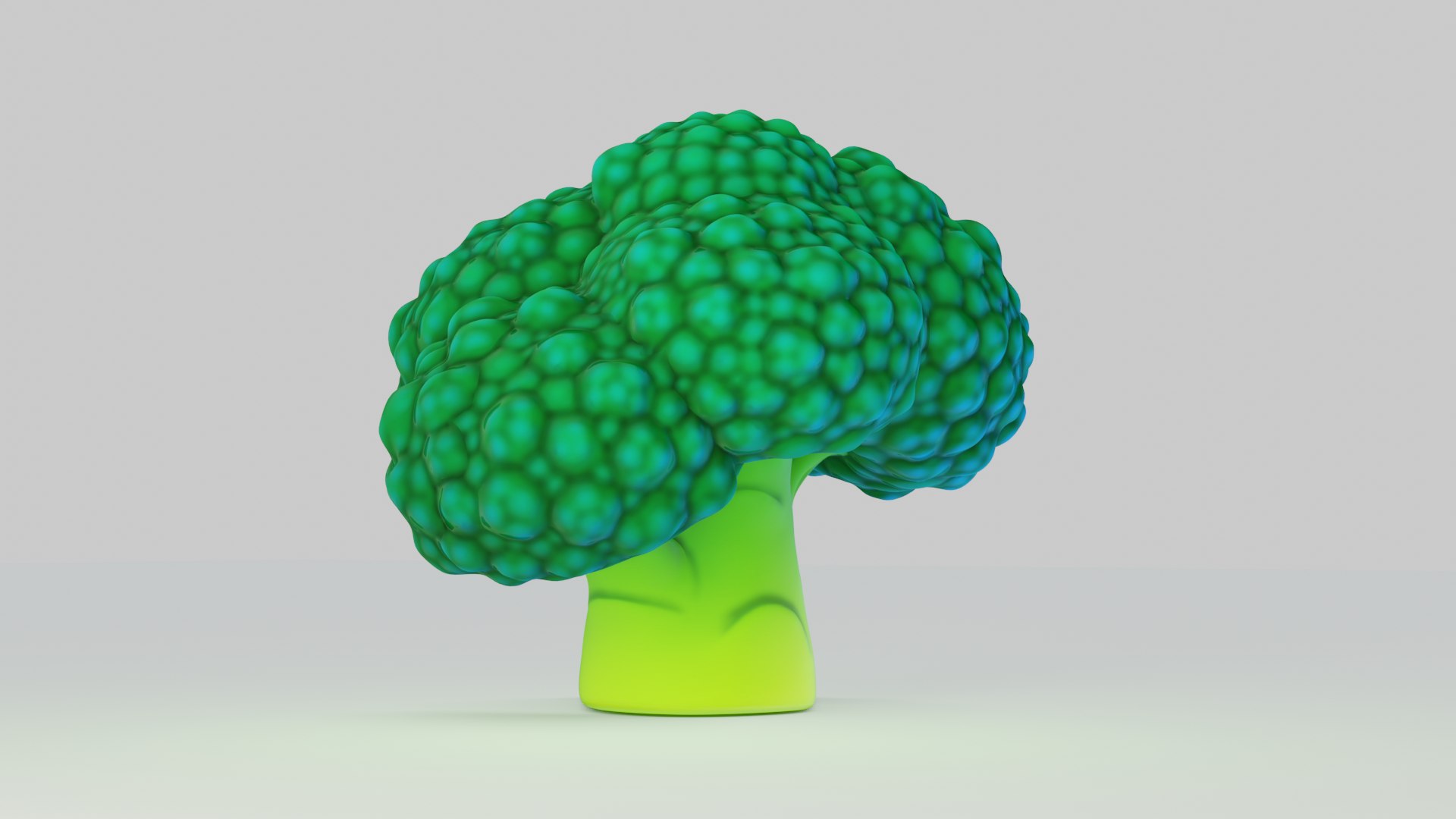 Cartoon Broccoli 3D Model - TurboSquid 1633479