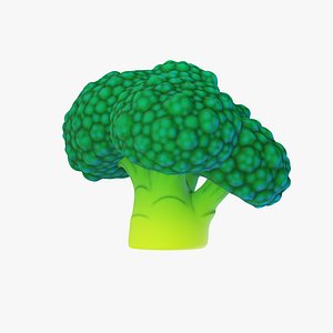 Cartoon Broccoli 3D model - TurboSquid 1728203
