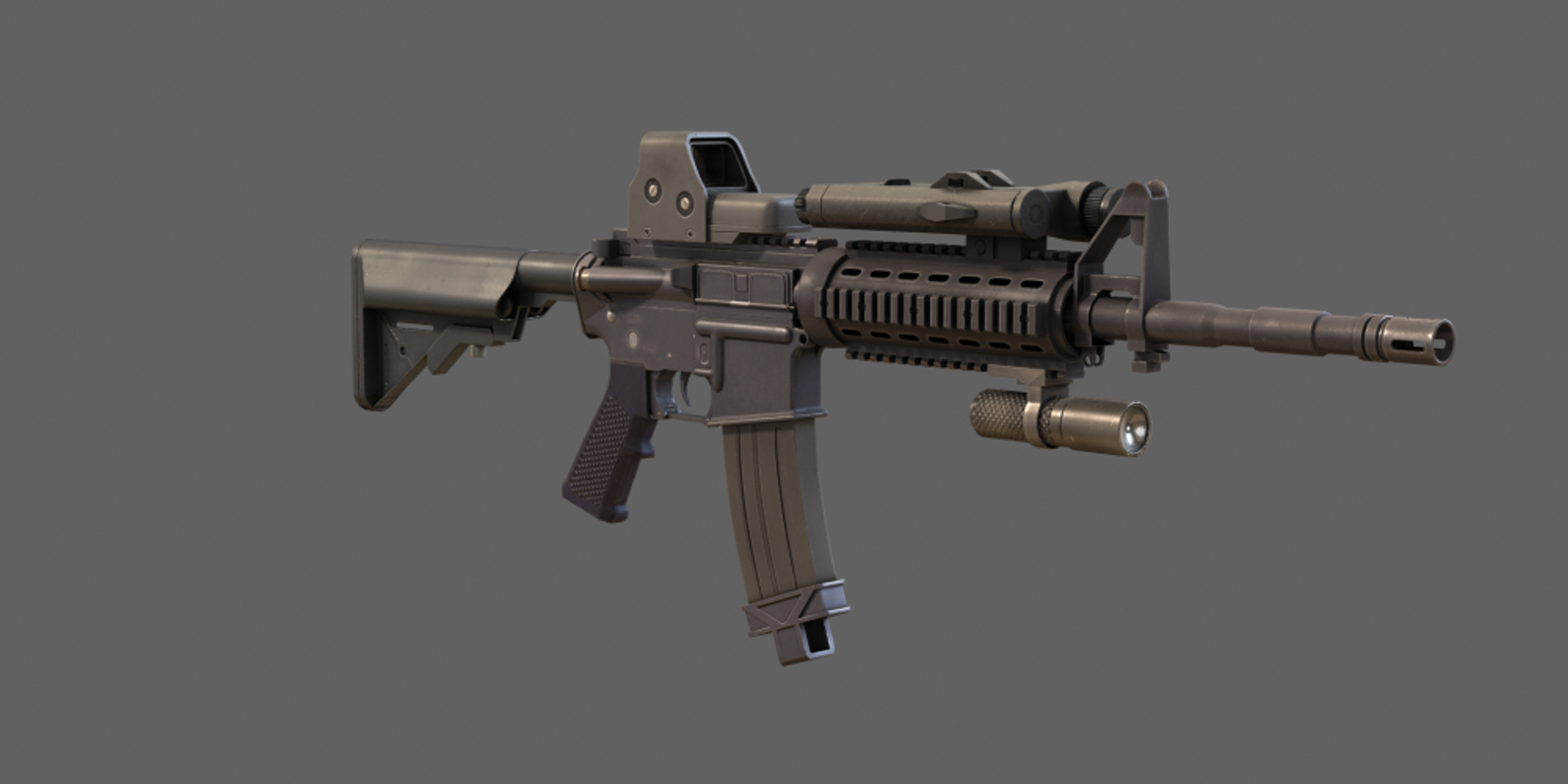 m4 rifle 3d model