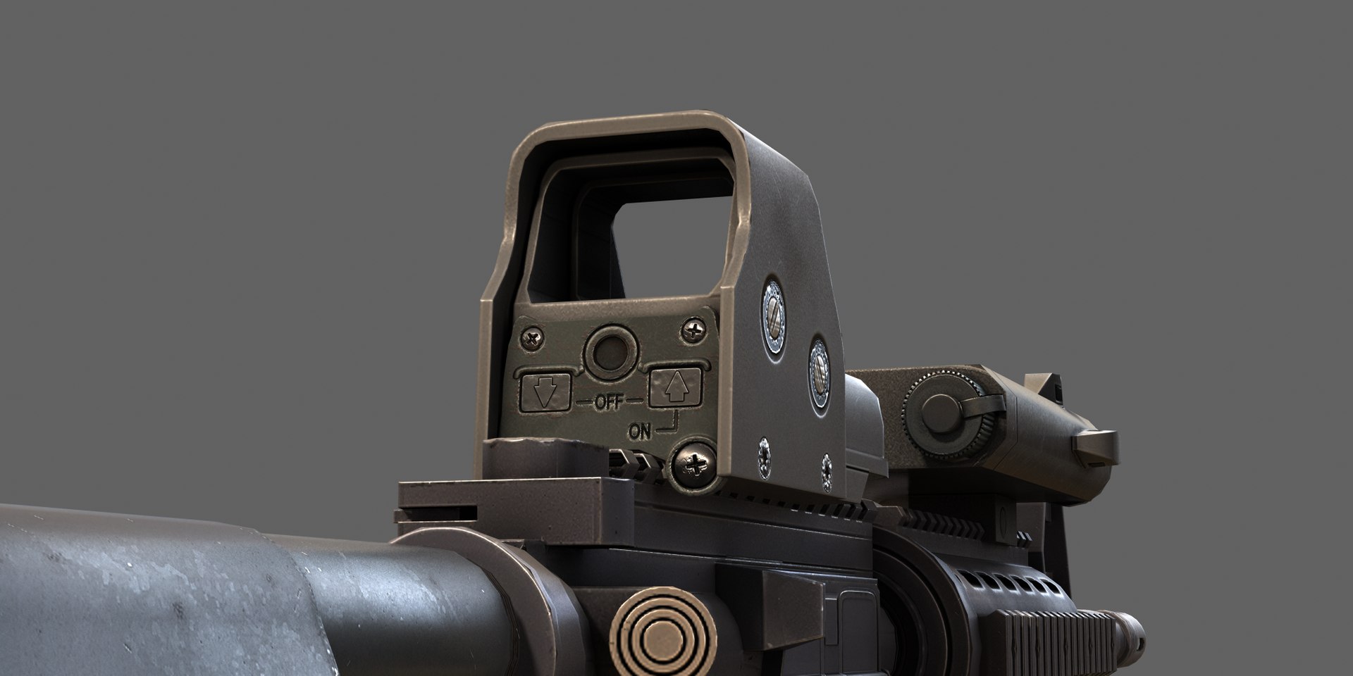 m4 rifle 3d model
