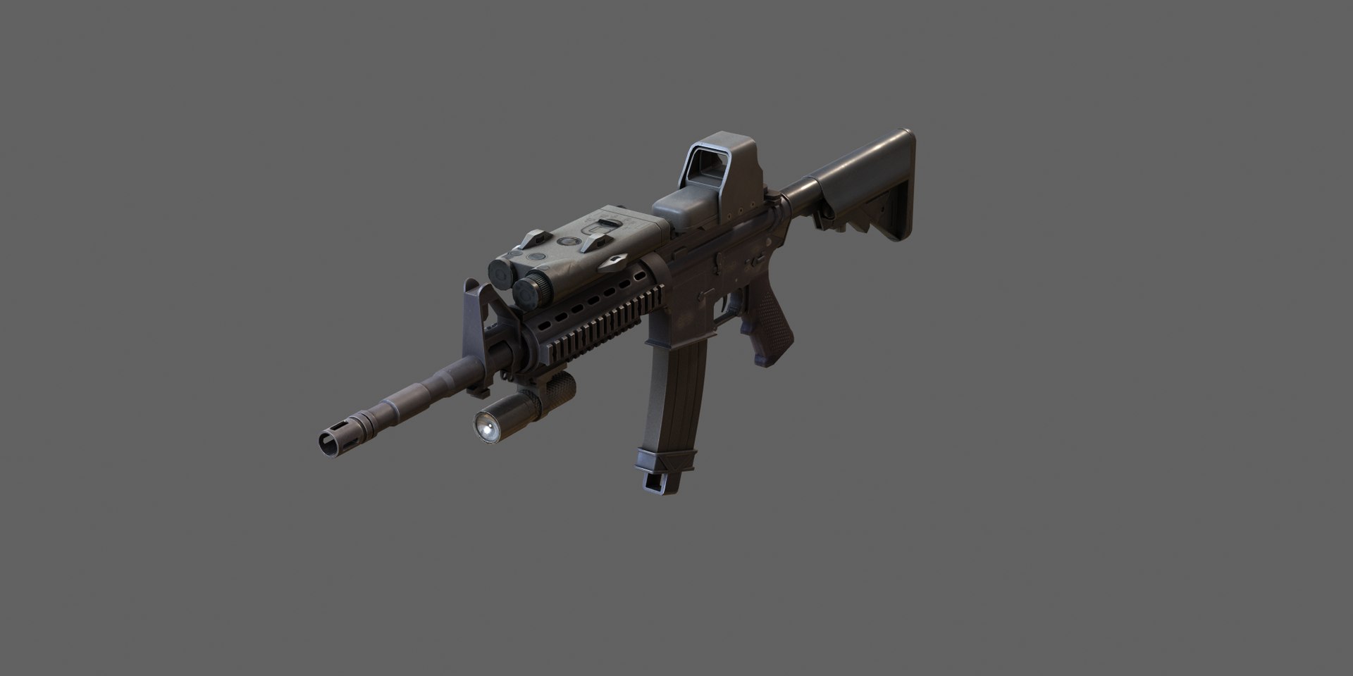 m4 rifle 3d model