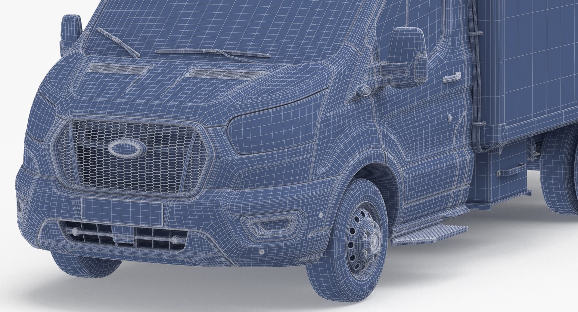 Ford Transit F350HD 2020 Reefer 3D model - TurboSquid 2029436