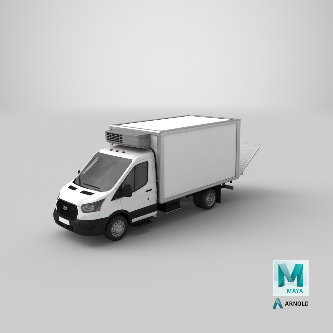 Ford Transit F350HD 2020 Reefer 3D model - TurboSquid 2029436