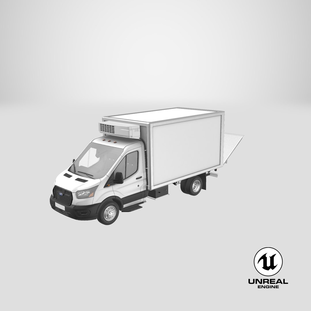 Ford Transit F350HD 2020 Reefer 3D model - TurboSquid 2029436
