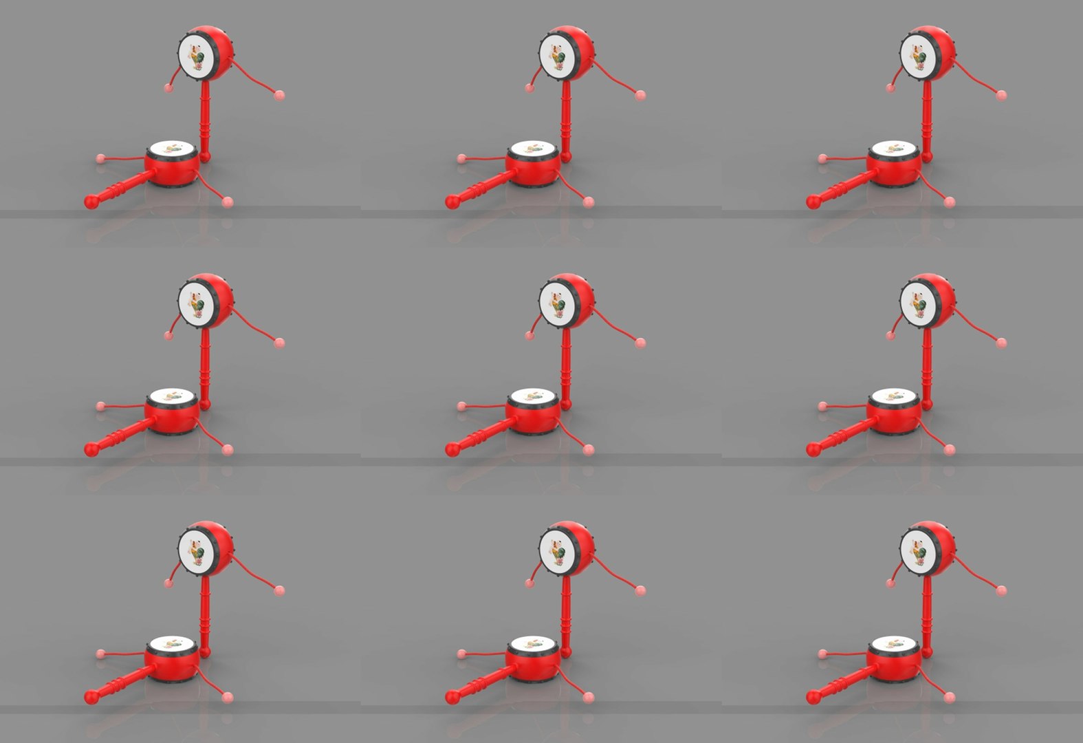 Rattle drum children s toy Bo Lang drum small drum traditional toy ...