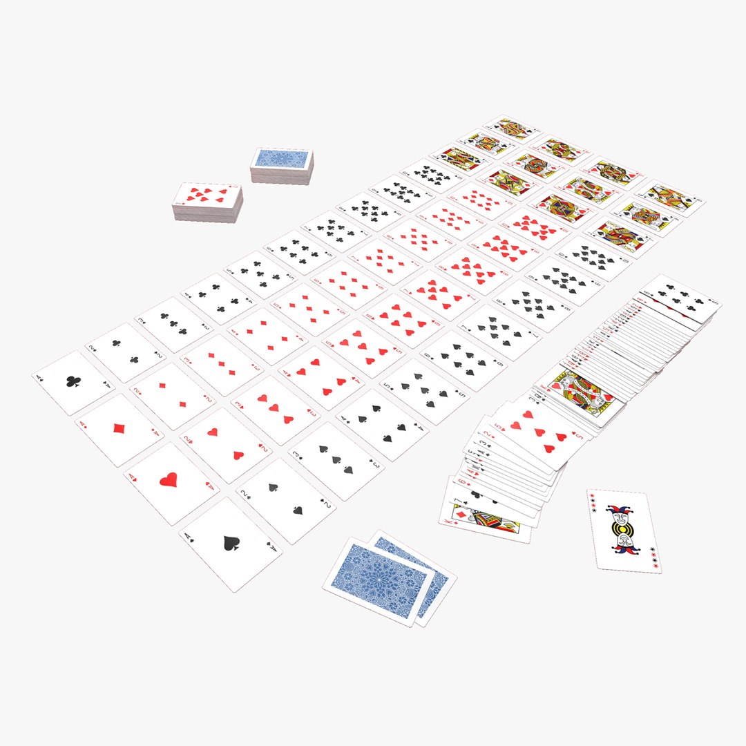 Playing Cards 3D Model - TurboSquid 1700947
