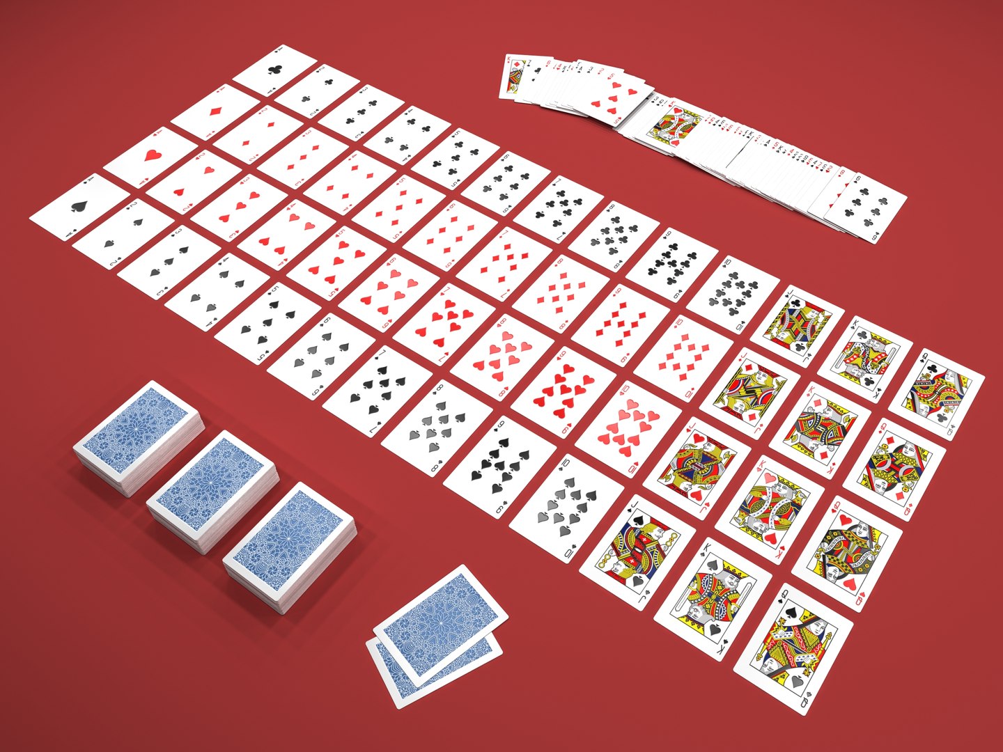 Playing Cards 3D Model - TurboSquid 1700947