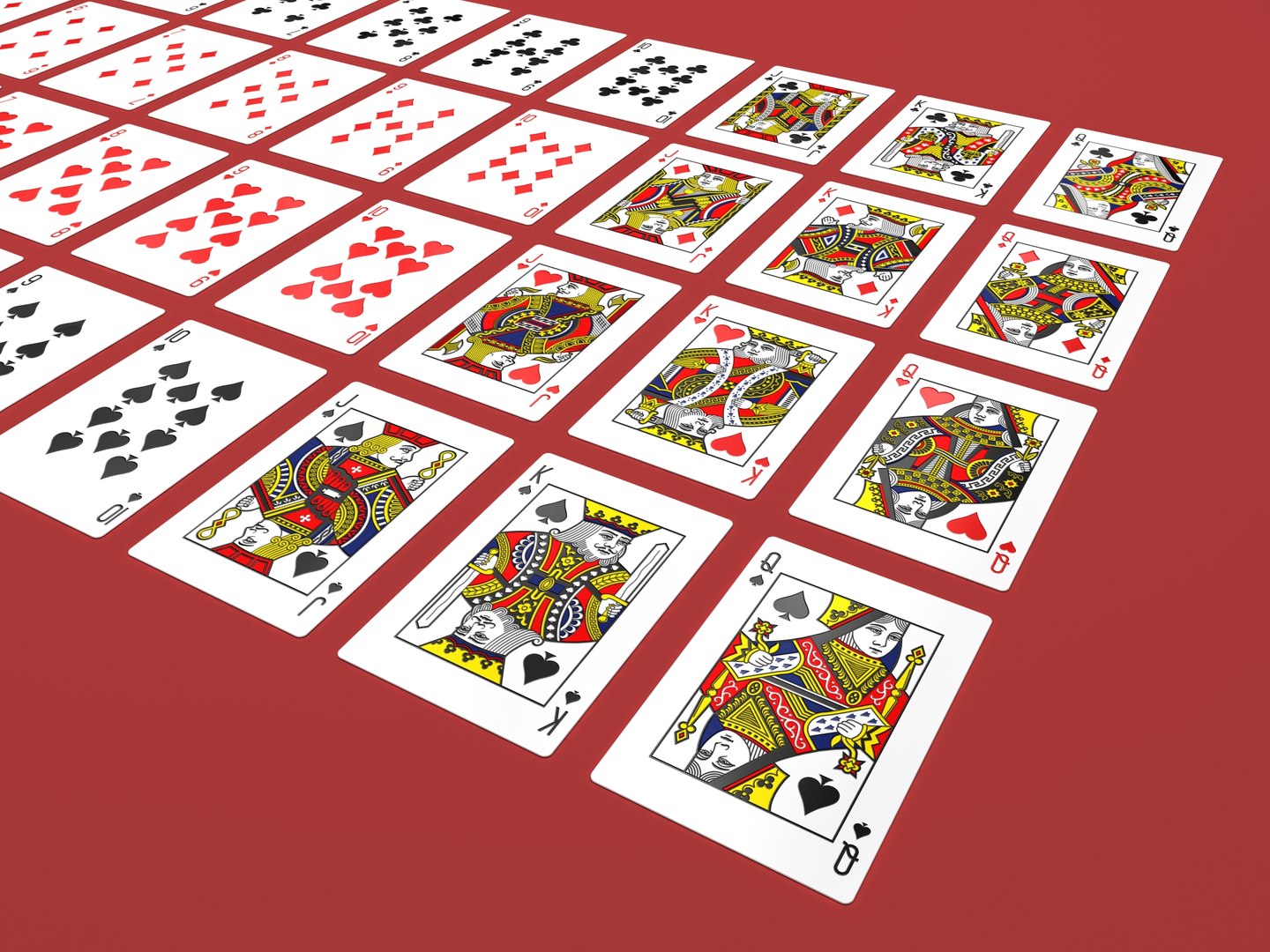 Playing Cards 3D Model - TurboSquid 1700947