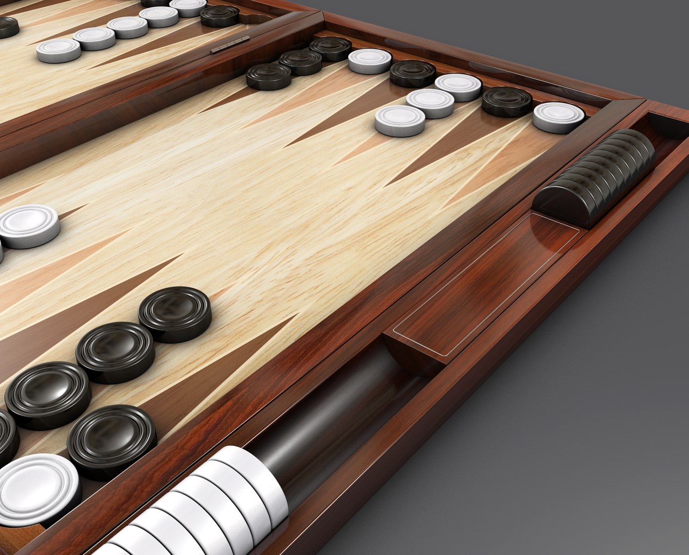 3d Backgammon Model
