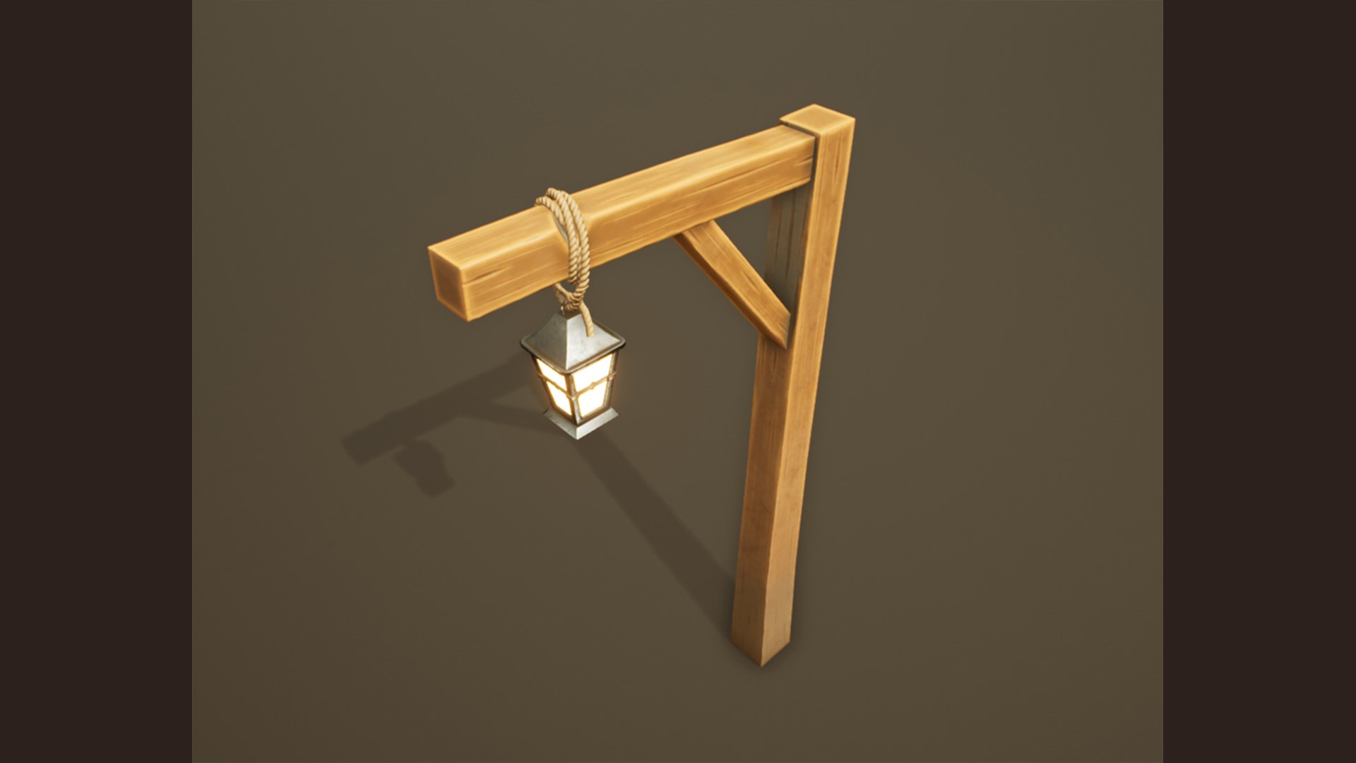 3D model Stylized Western Lamp Post - TurboSquid 2112526