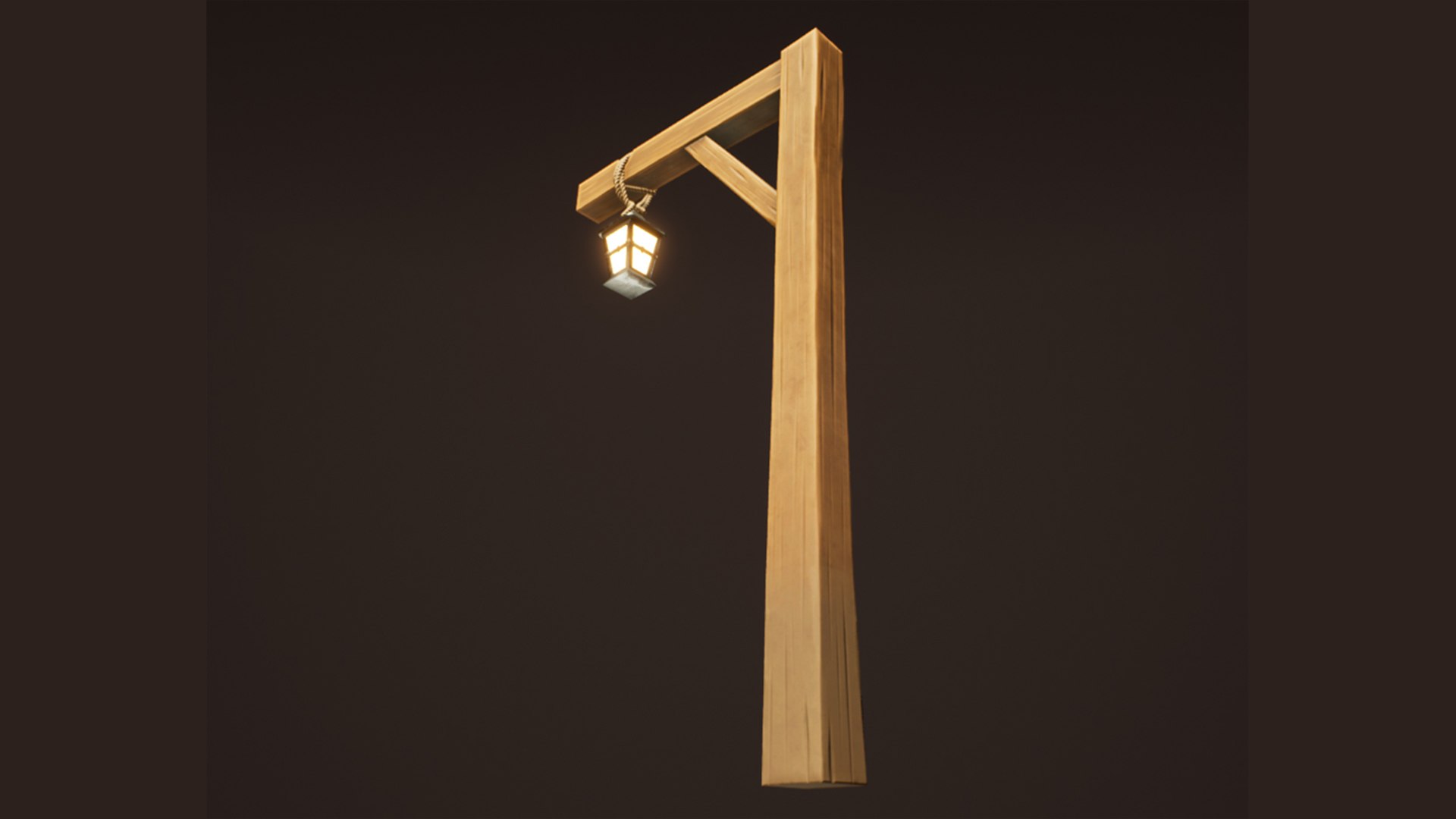 3D model Stylized Western Lamp Post - TurboSquid 2112526