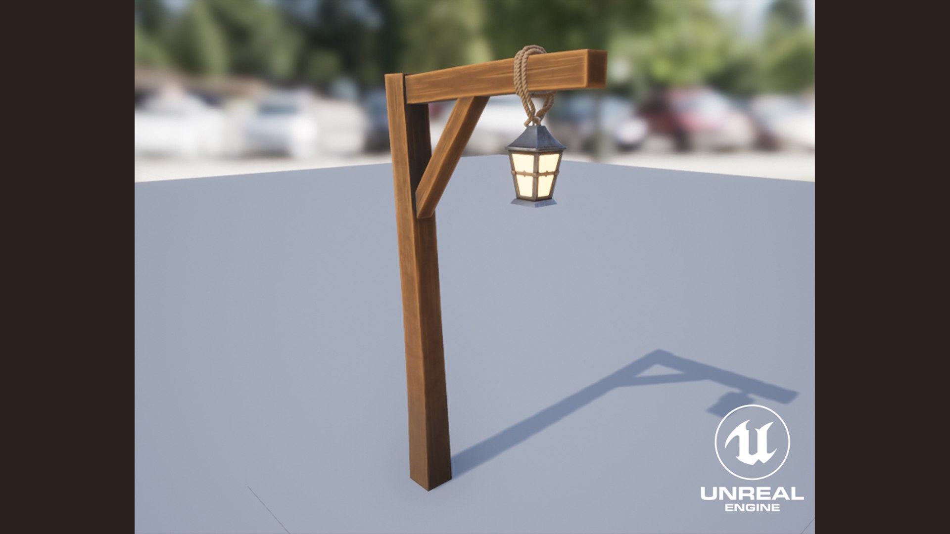 3D model Stylized Western Lamp Post - TurboSquid 2112526