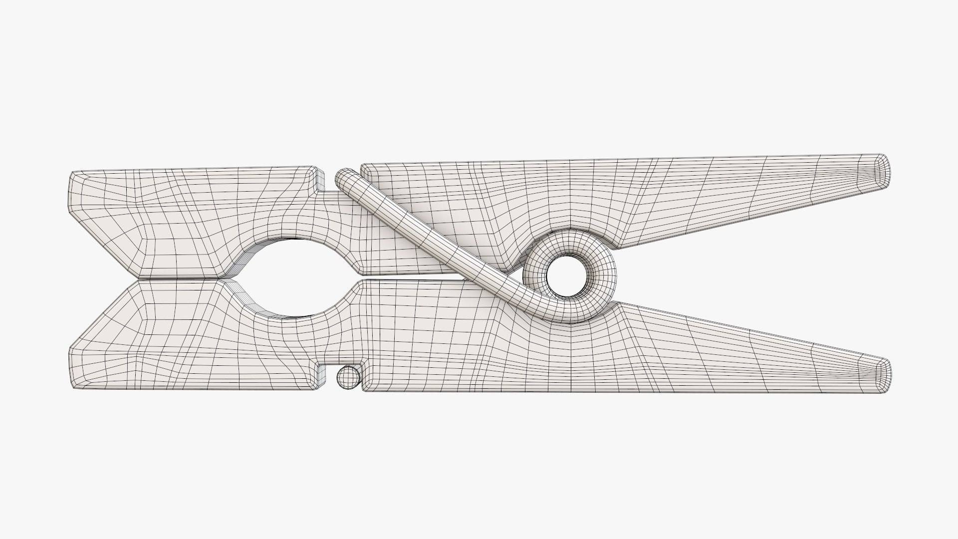 Wooden clothes clothespin 3D - TurboSquid 1571308