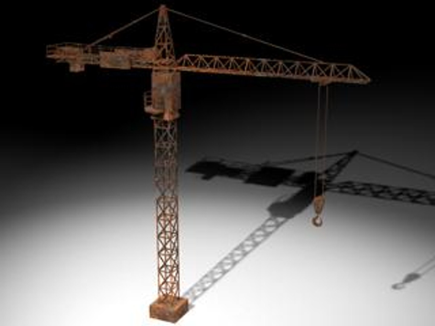 Building Crane 3d Model