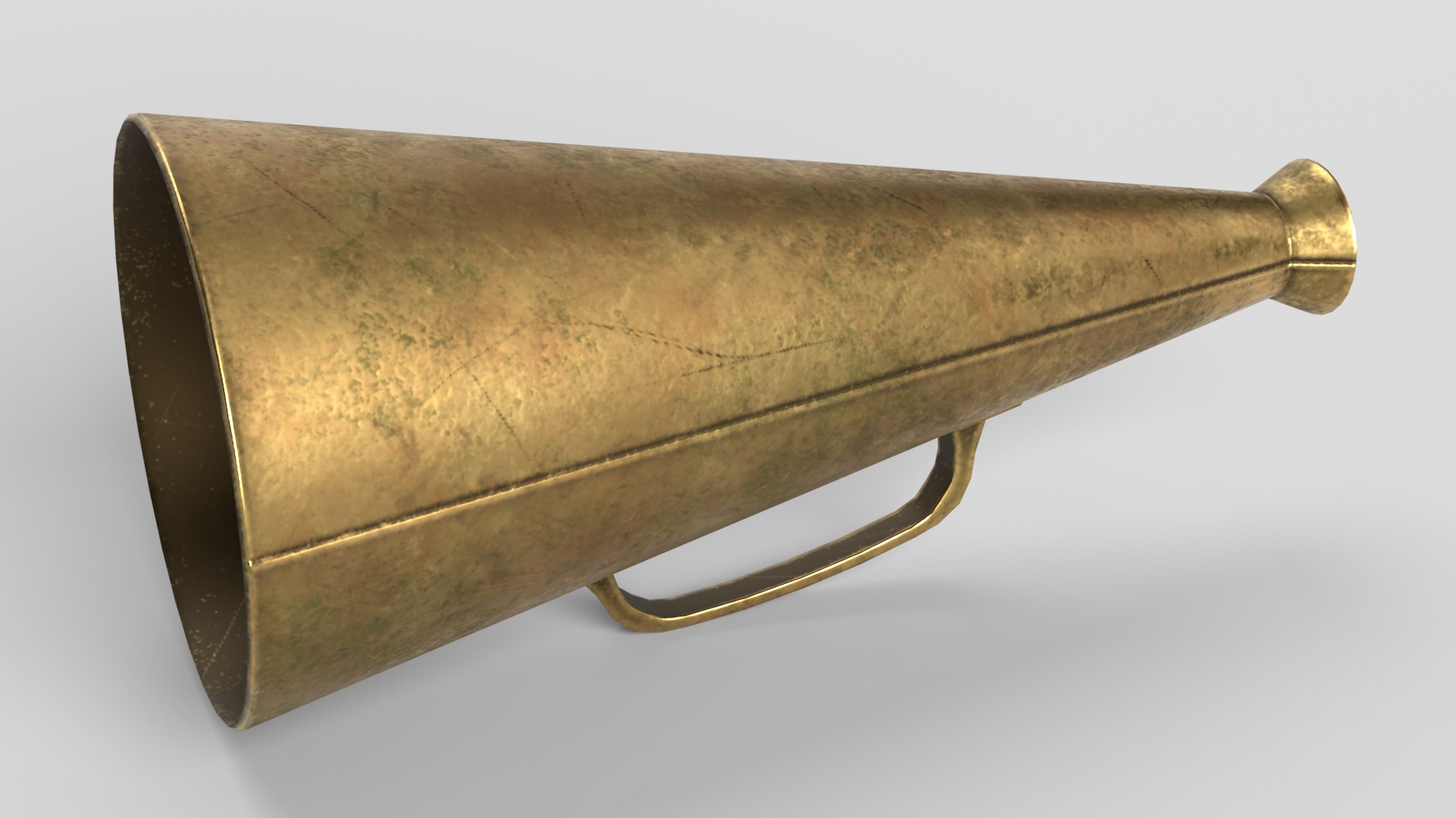 Old Bronze Megaphone 3D model - TurboSquid 1973481