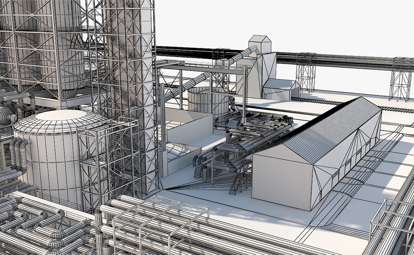 3D delayed coker unit model - TurboSquid 1283684