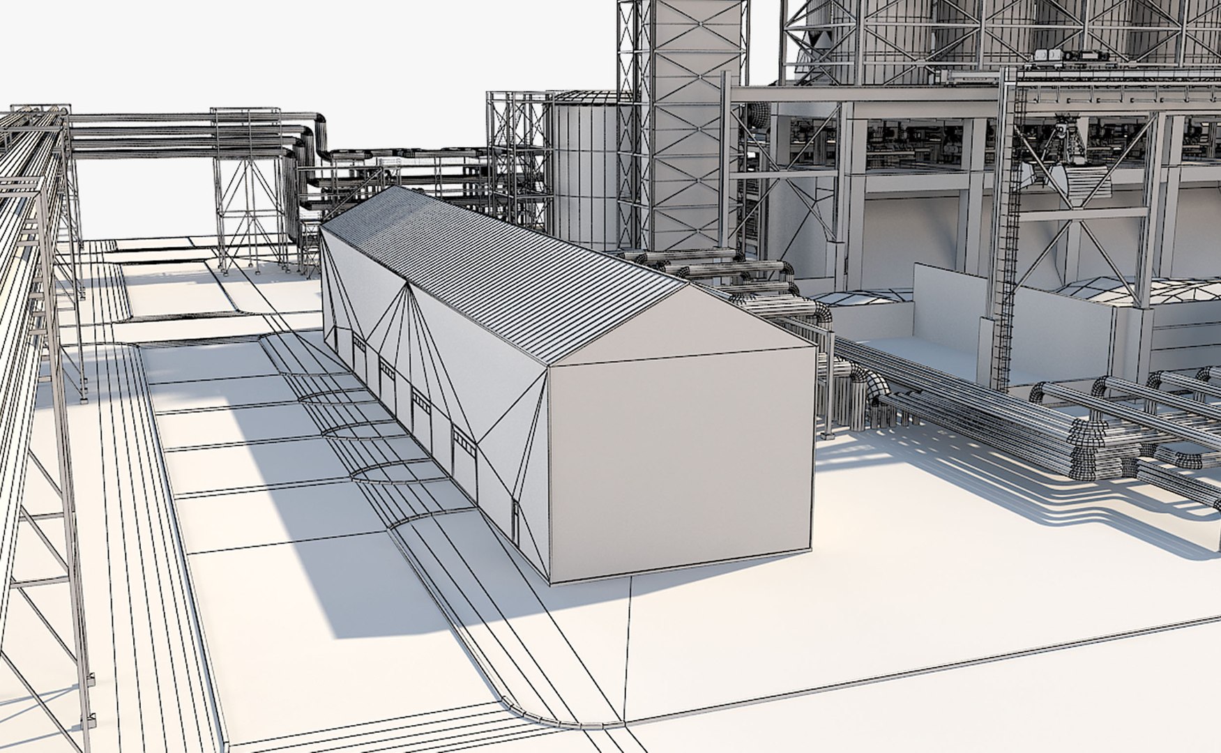 3D delayed coker unit model - TurboSquid 1283684