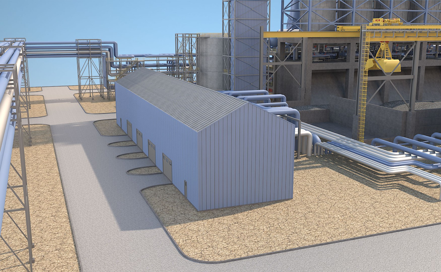 3D delayed coker unit model - TurboSquid 1283684