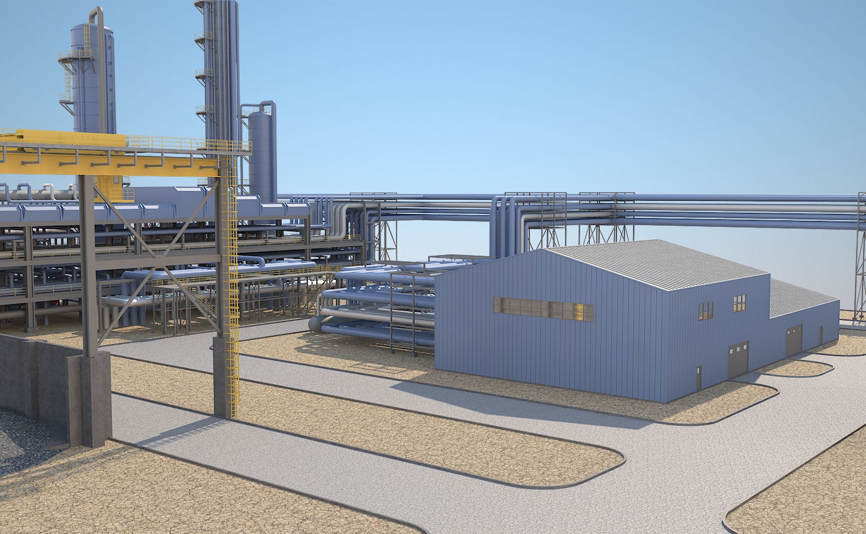 3D delayed coker unit model - TurboSquid 1283684