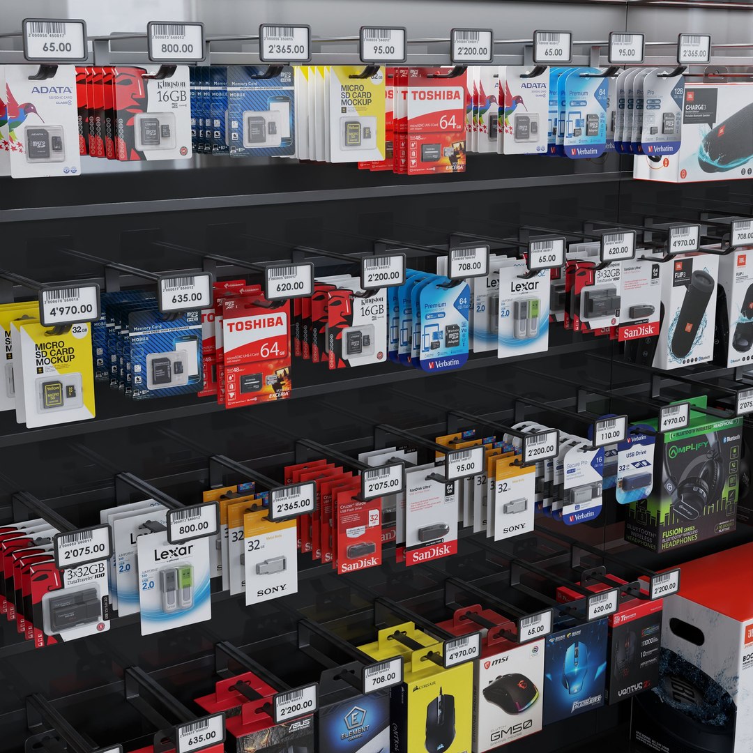 Electronic And Mobile Accessories Store Model - TurboSquid 1921161